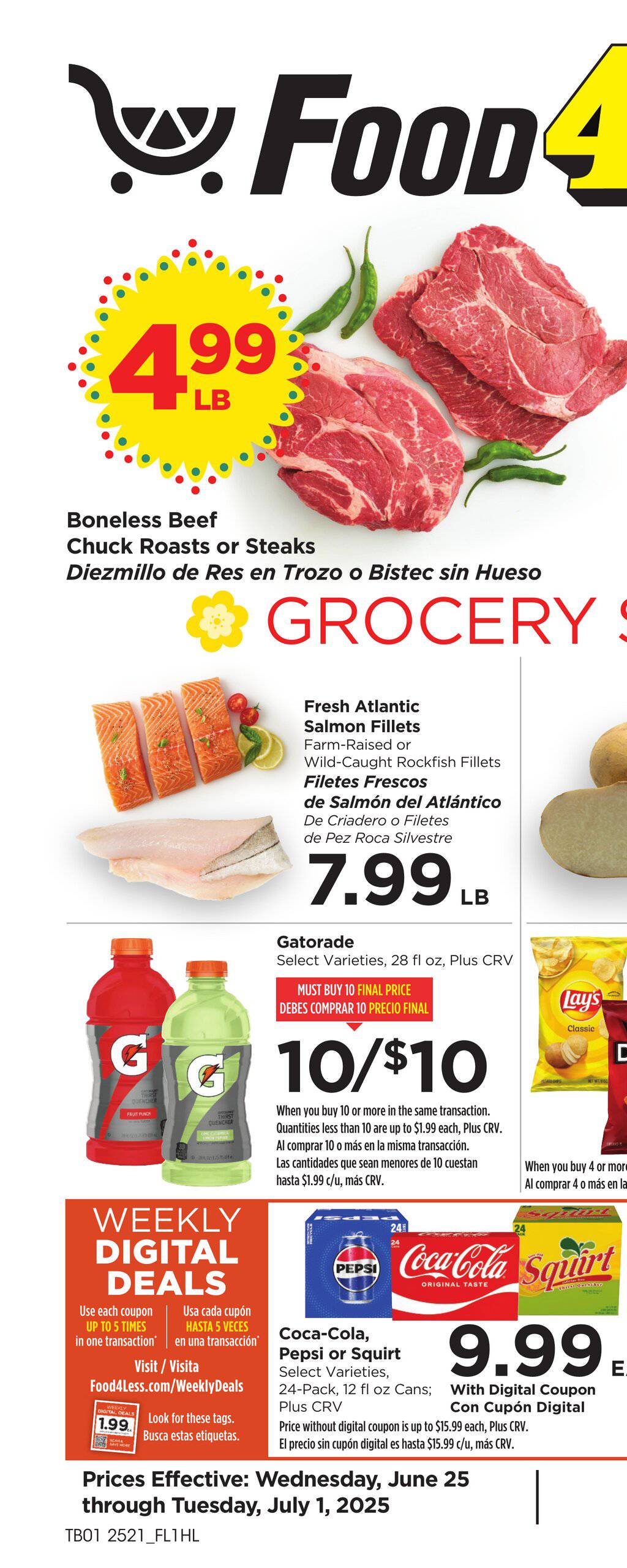 Food 4 Less California Weekly Ad June 25 - July 1, 2025 | WeeklyAds2