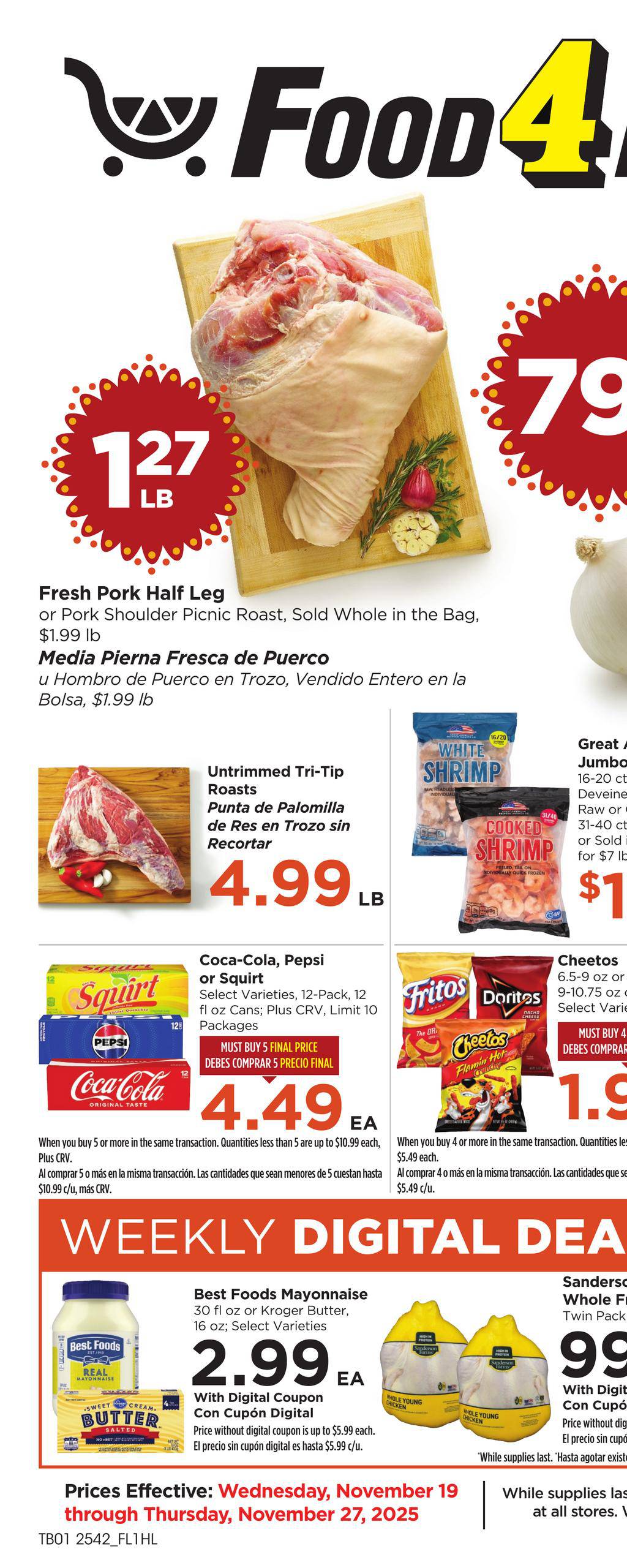 Food 4 Less California Weekly Ad November 19 - 27, 2025 | WeeklyAds2