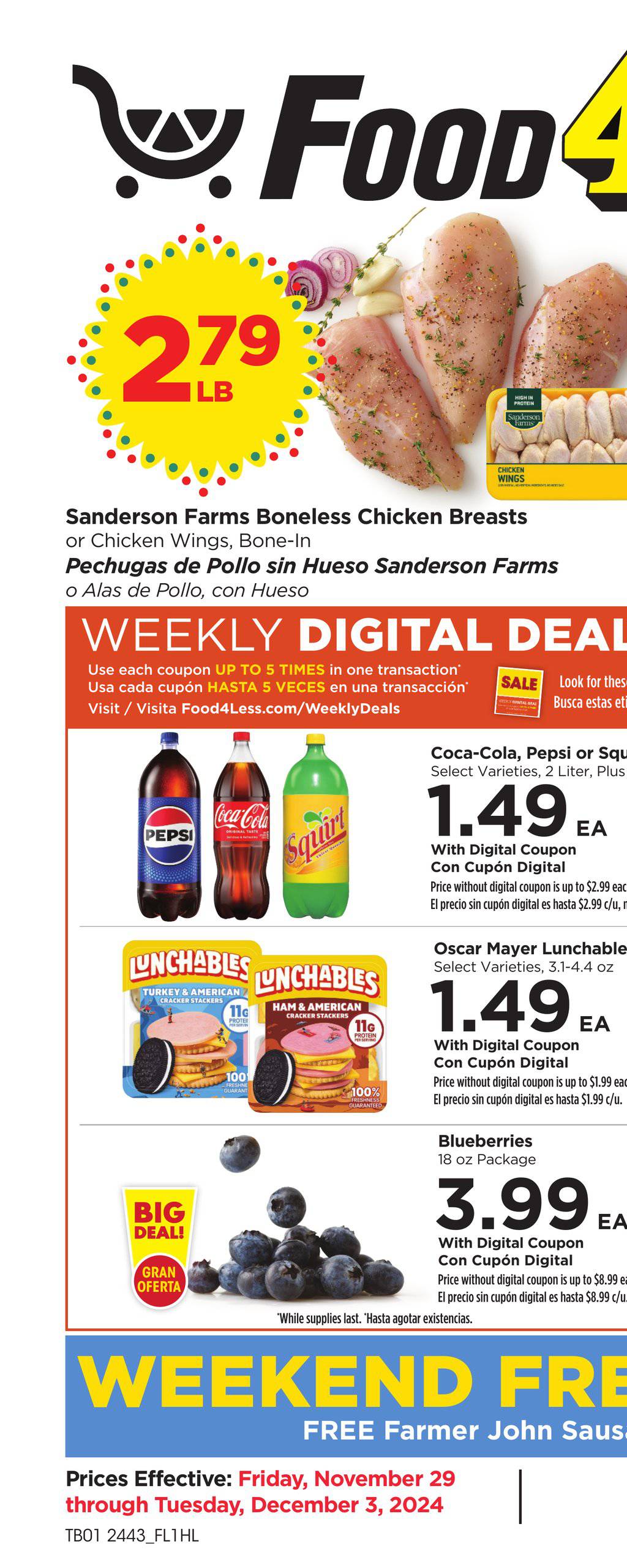 Food 4 Less California Weekly Ad November 29 - December 3, 2024 ...