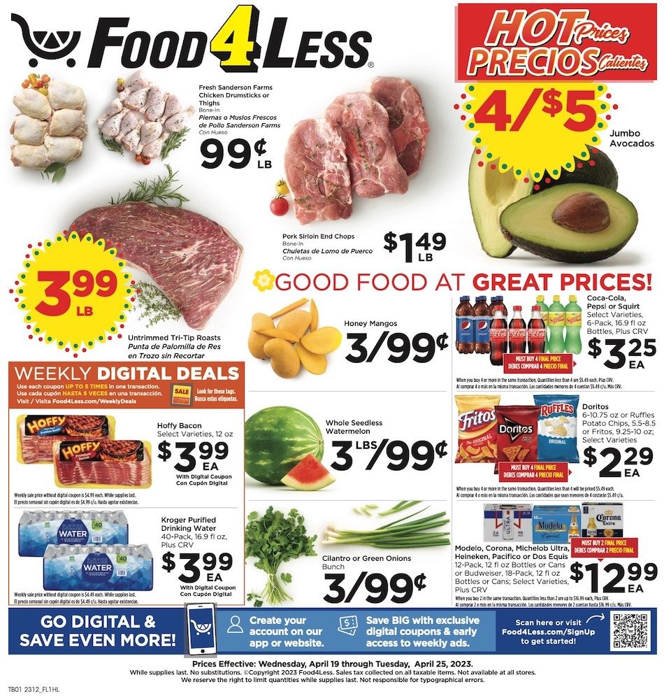 Food 4 Less Weekly Ad Apr 19 - 25, 2023 | WeeklyAds2