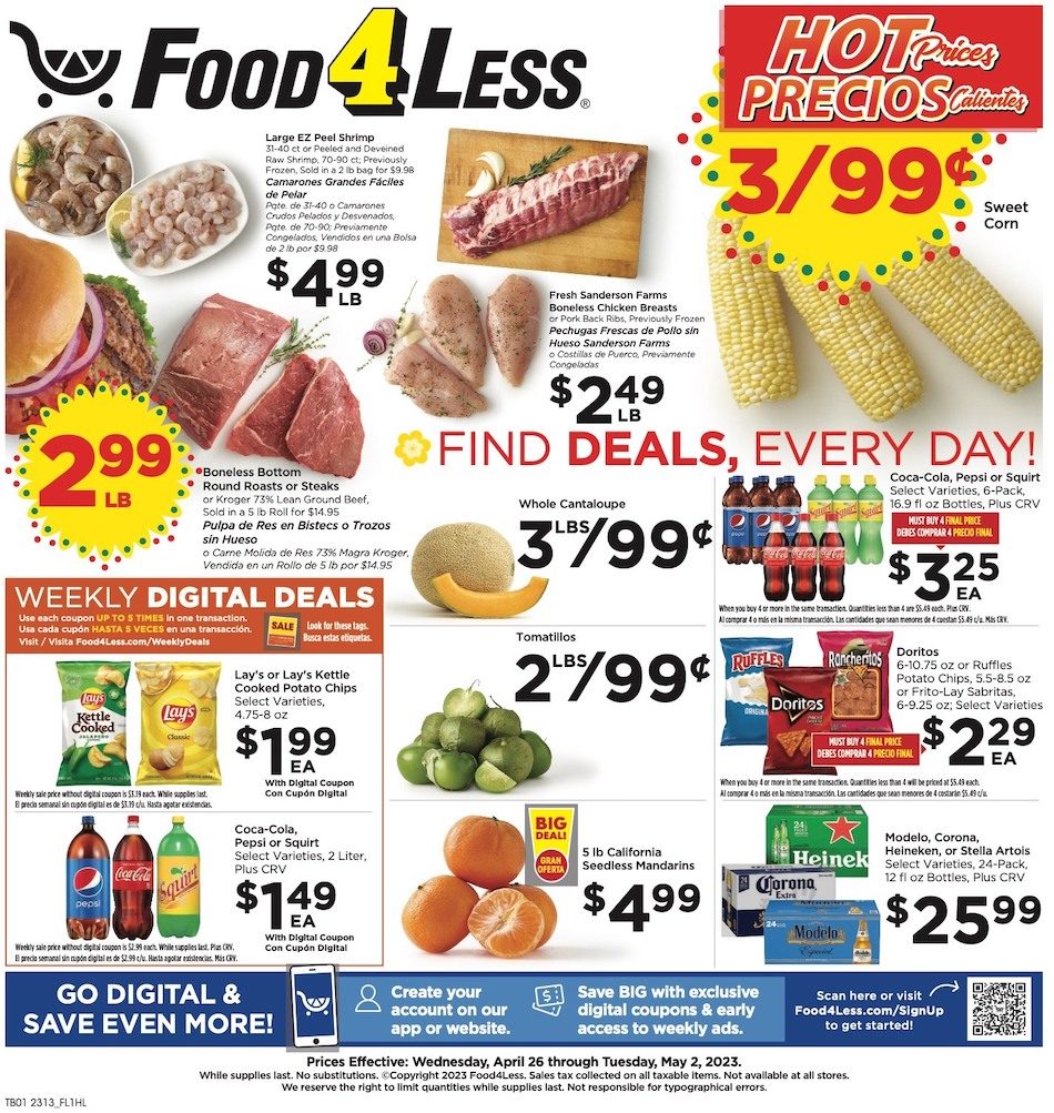 Food 4 Less Weekly Ad Sale Apr 26 - May 2, 2023 | WeeklyAds2