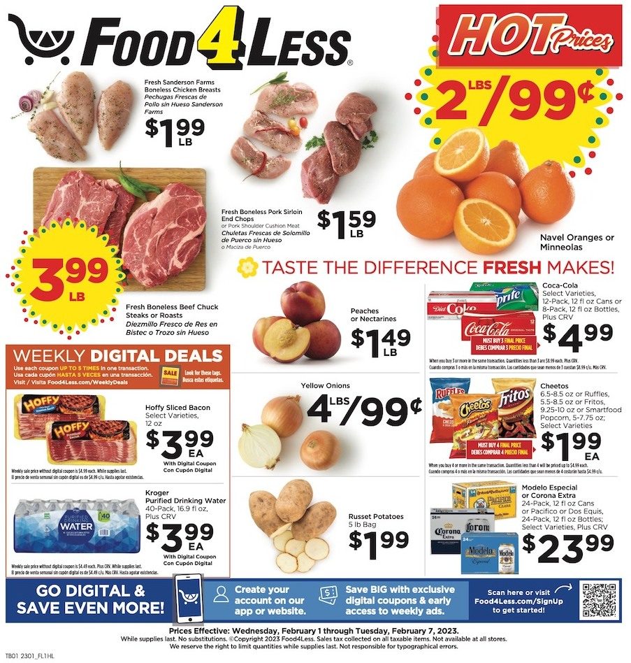 Food 4 Less Weekly Ad Feb 1 - 7, 2023 | WeeklyAds2
