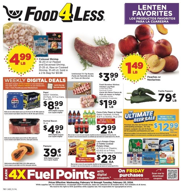 Food 4 Less Weekly Ad Feb 14 - 20, 2024 | WeeklyAds2