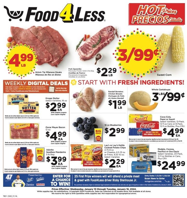 Food 4 Less Weekly Ad Jan 10 - 16, 2024 | WeeklyAds2