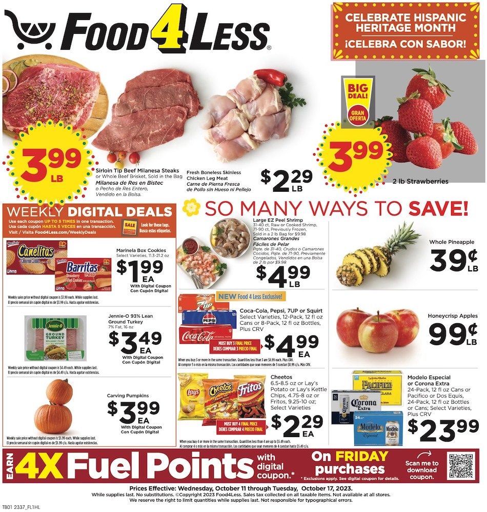 Food 4 Less Weekly Ad Oct 11 - 17, 2023 | WeeklyAds2