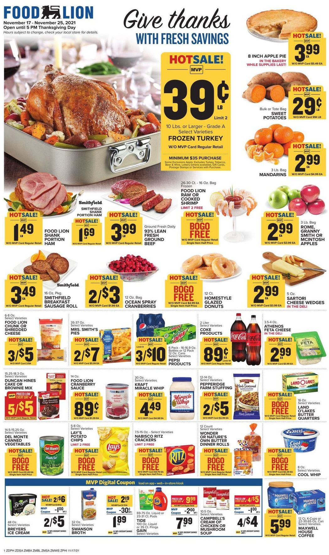 Food Lion Weekly Ad Nov 17 - 23, 2021 | WeeklyAds2