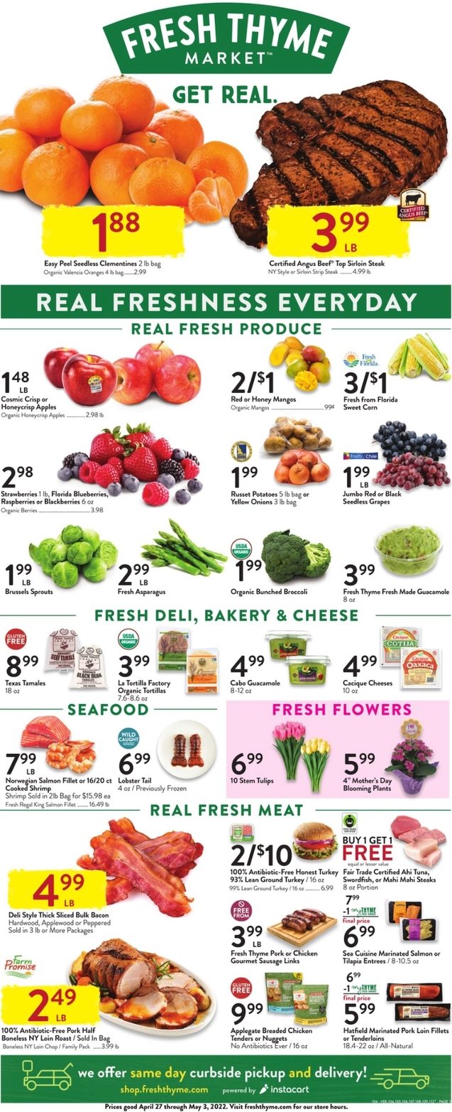 Fresh Thyme Ad Apr 27 May 3 2022 Weeklyads2