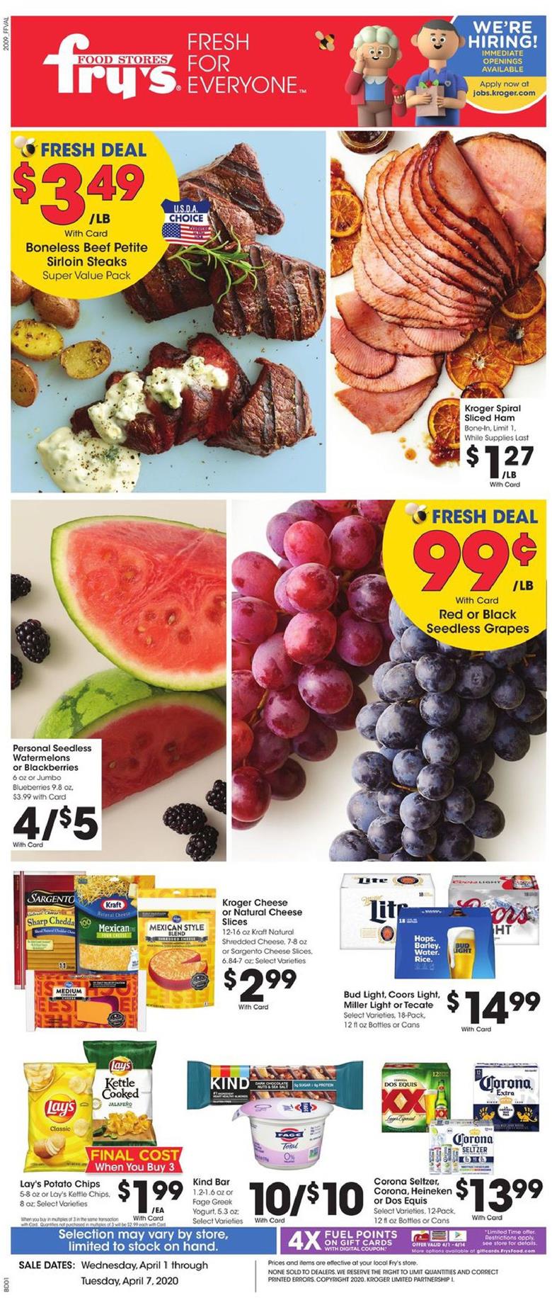 Fry's Weekly Ad Apr 1 - 7, 2020 | WeeklyAds2