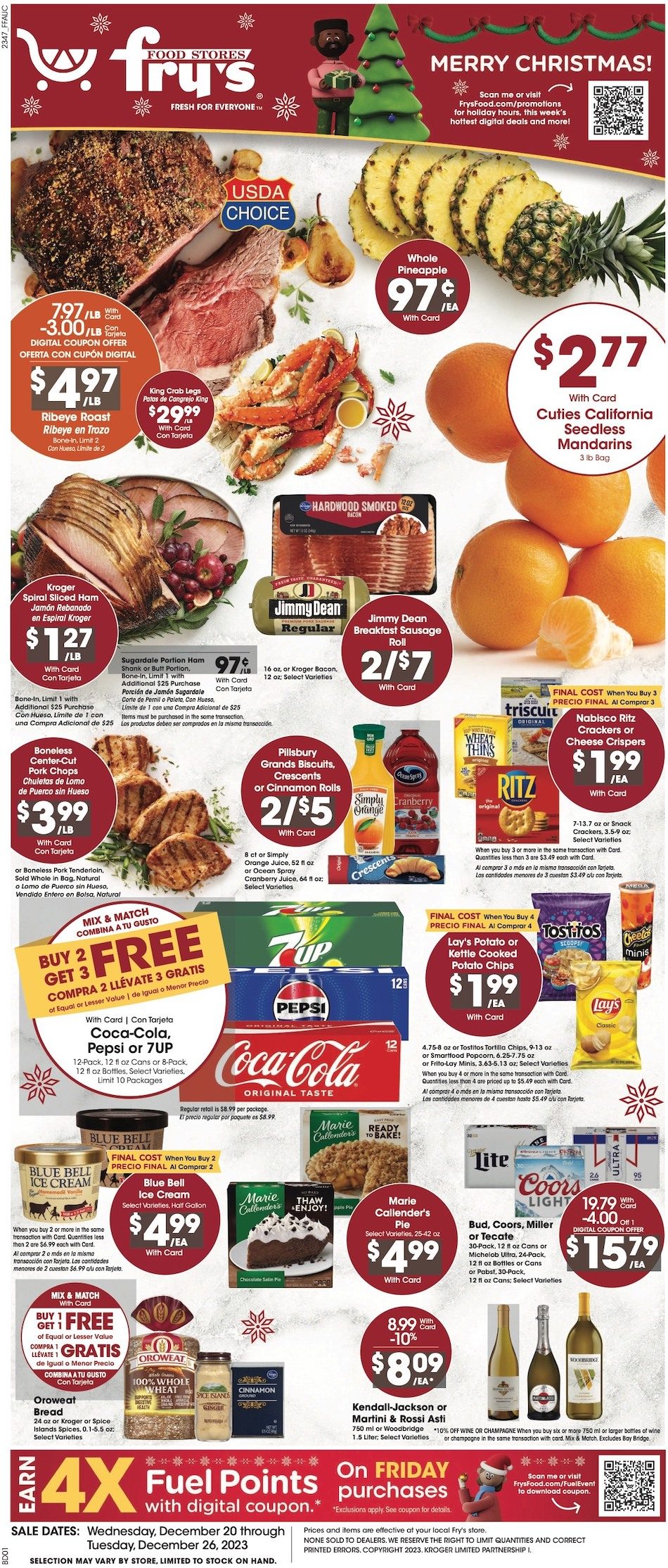 Fry's Christmas Ad Dec 20 - 26, 2023 | WeeklyAds2