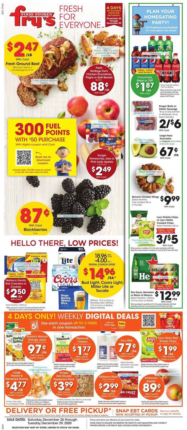 Fry's Weekly Ad Dec 26 - 29, 2020 | WeeklyAds2