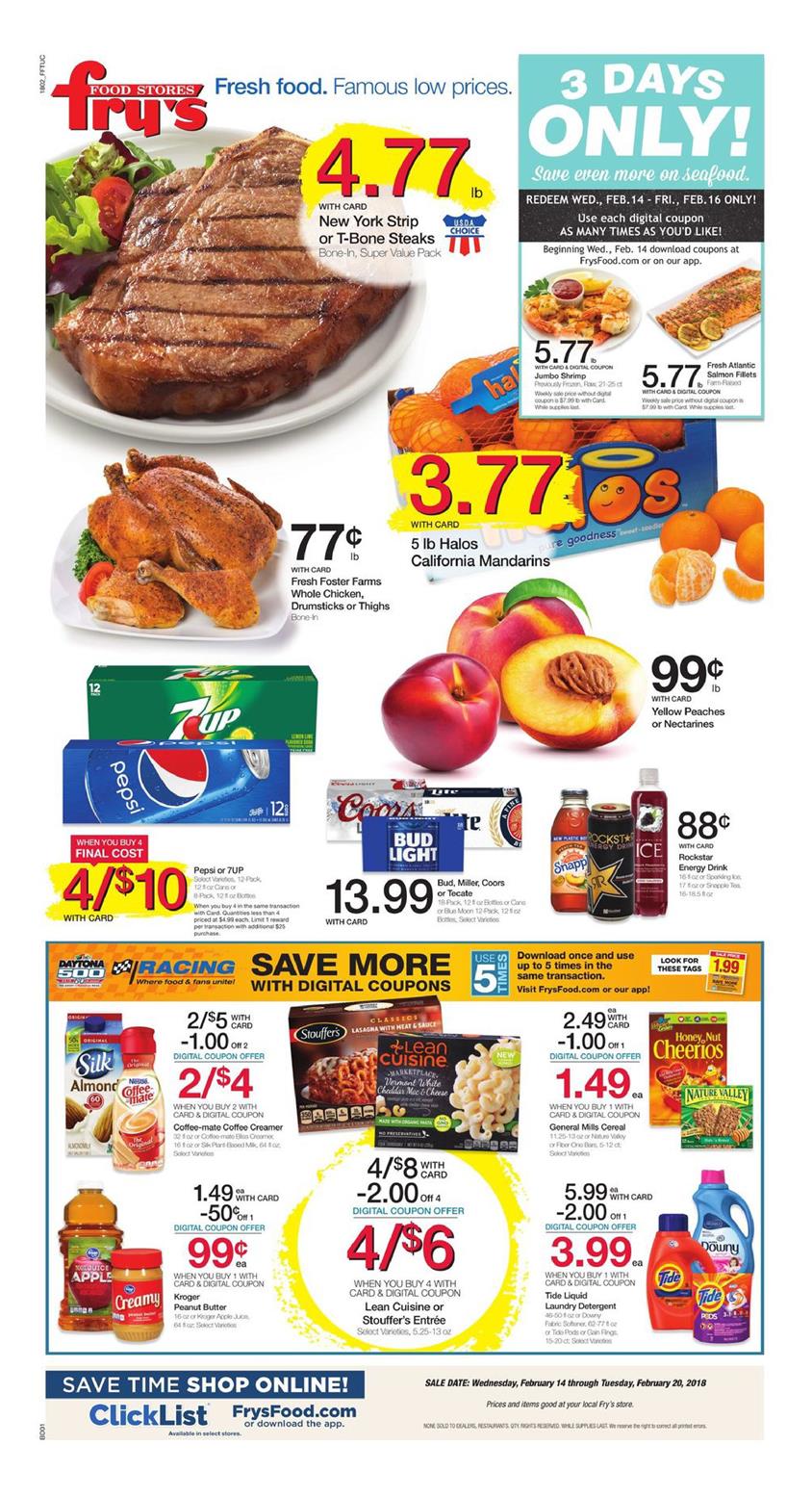 Fry's Weekly Ad February 14 - 20, 2018 | WeeklyAds2