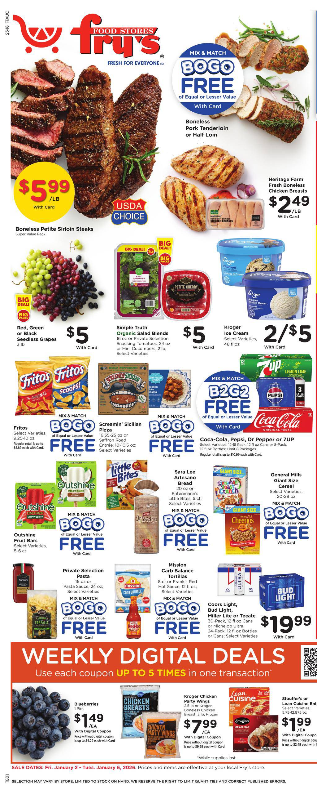 Fry's Weekly Ad January 2 - 6, 2026 | WeeklyAds2