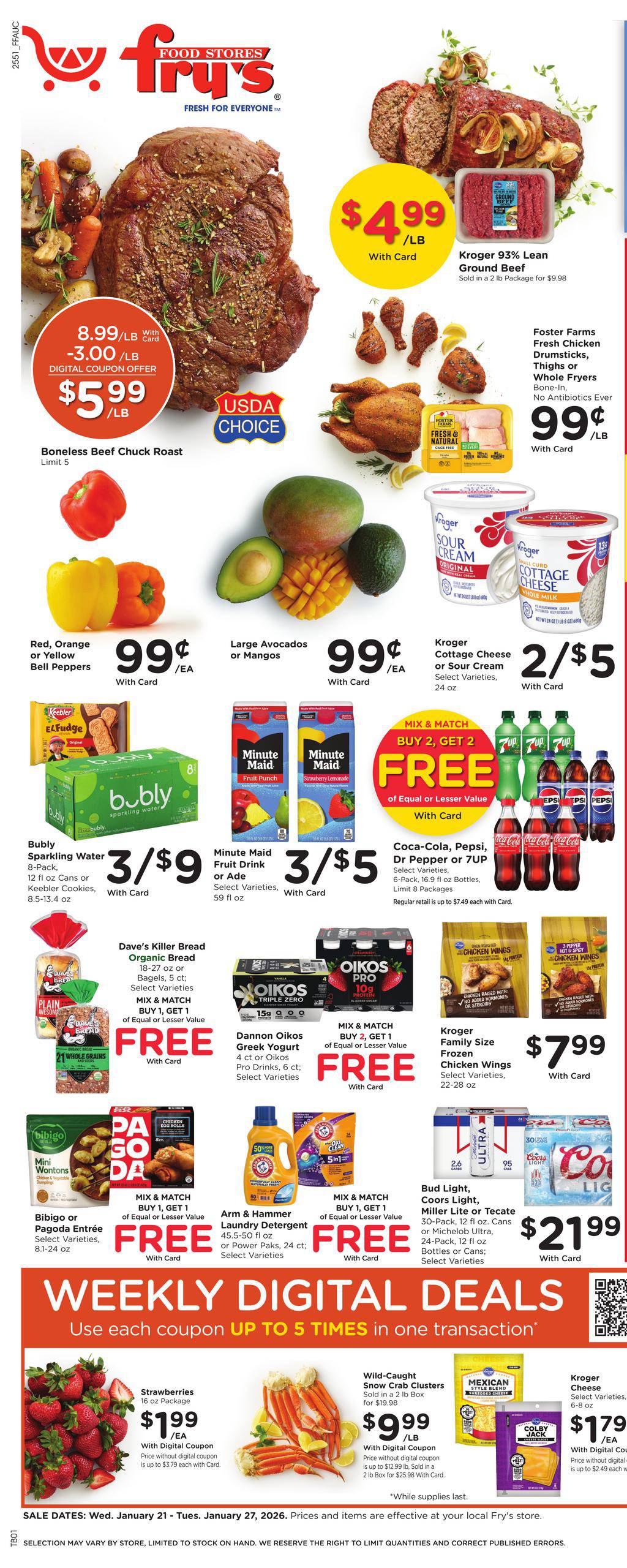 Fry's Weekly Ad January 21 - 27, 2026 | WeeklyAds2