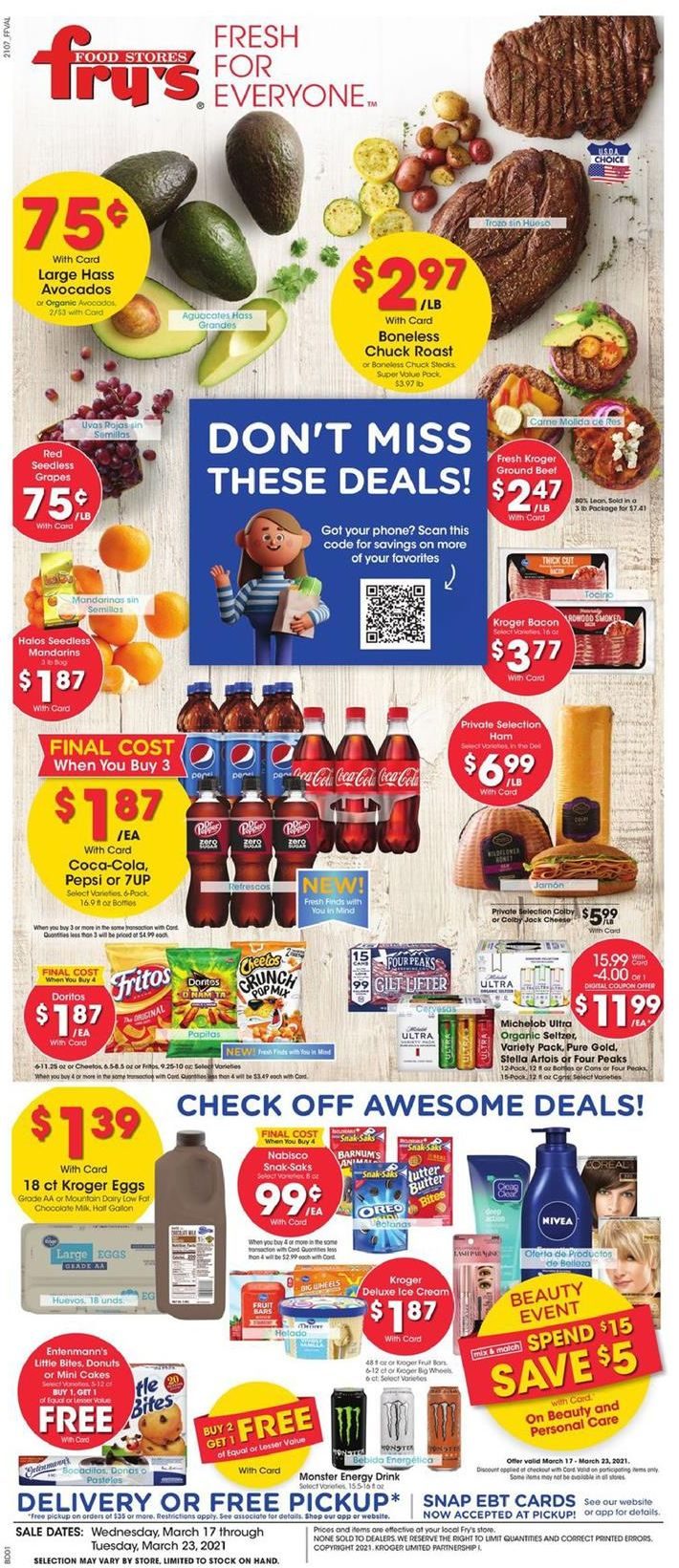 Fry's Weekly Ad Mar 17 - 23, 2021 | WeeklyAds2
