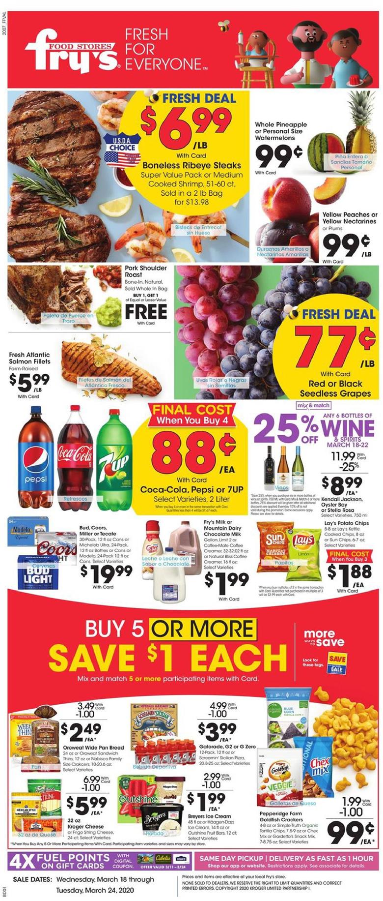 Fry's Weekly Ad Mar 18 - 24, 2020 | WeeklyAds2