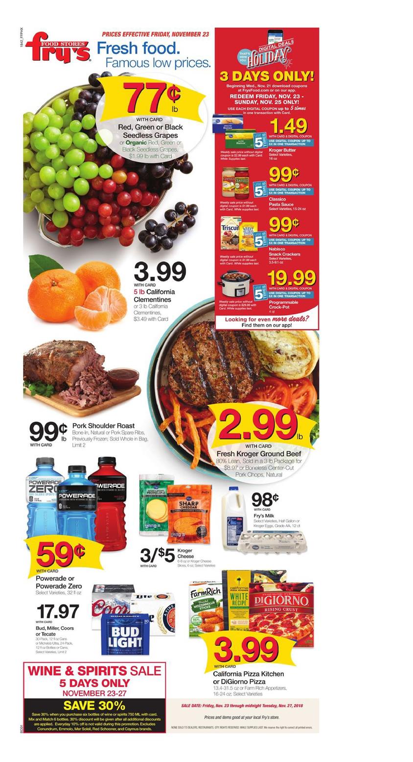 Fry's Weekly Ad Nov 23 - 27, 2018 | WeeklyAds2