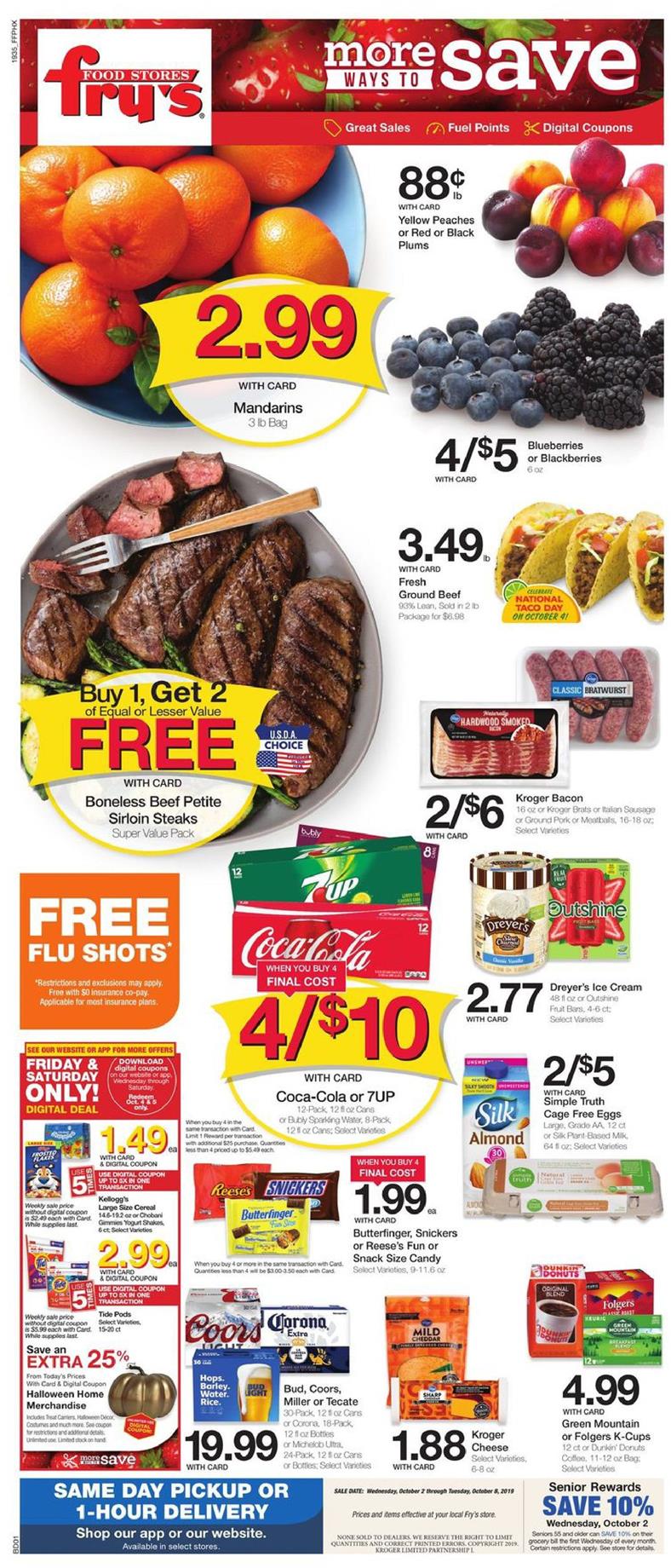 Fry's Weekly Ad Oct 2 - 8, 2019 | WeeklyAds2