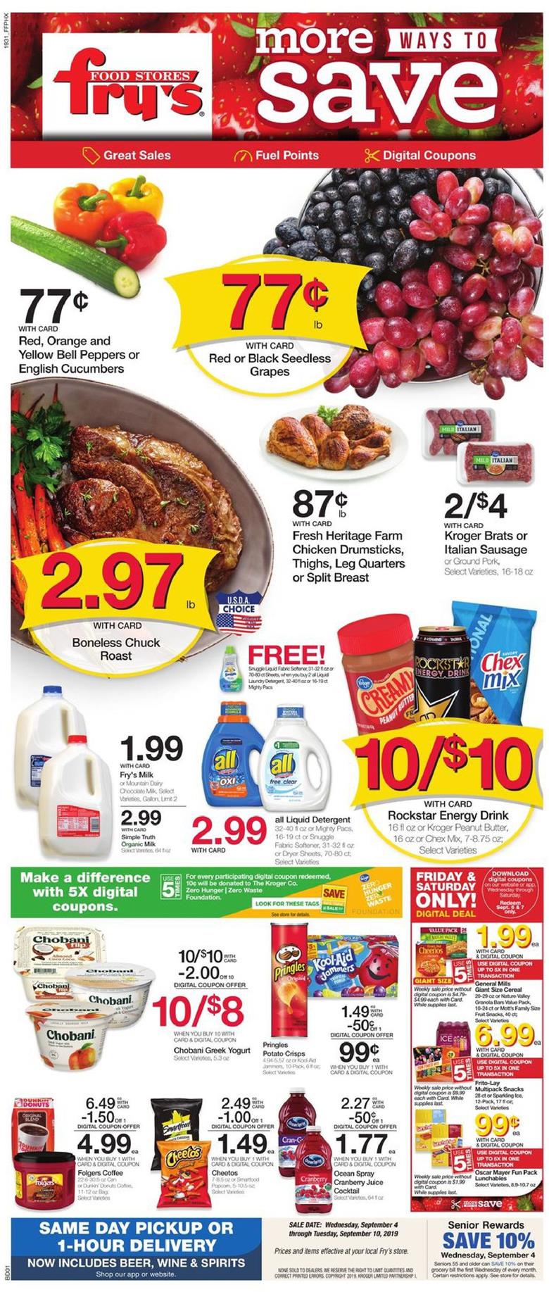 Fry's Weekly Ad Sep 4 - 10, 2019 | WeeklyAds2