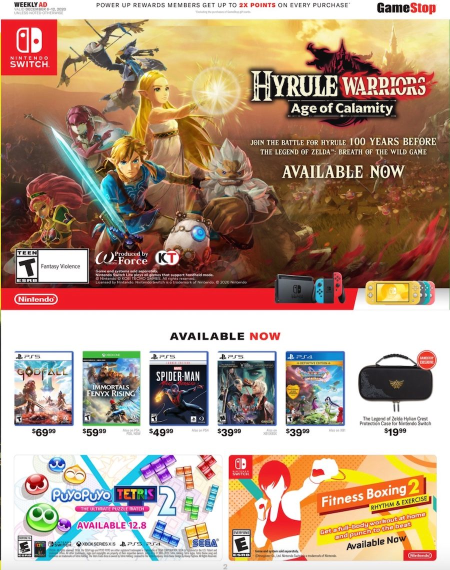 Gamestop Weekly Ad Dec 6 - 12, 2020 - WeeklyAds2