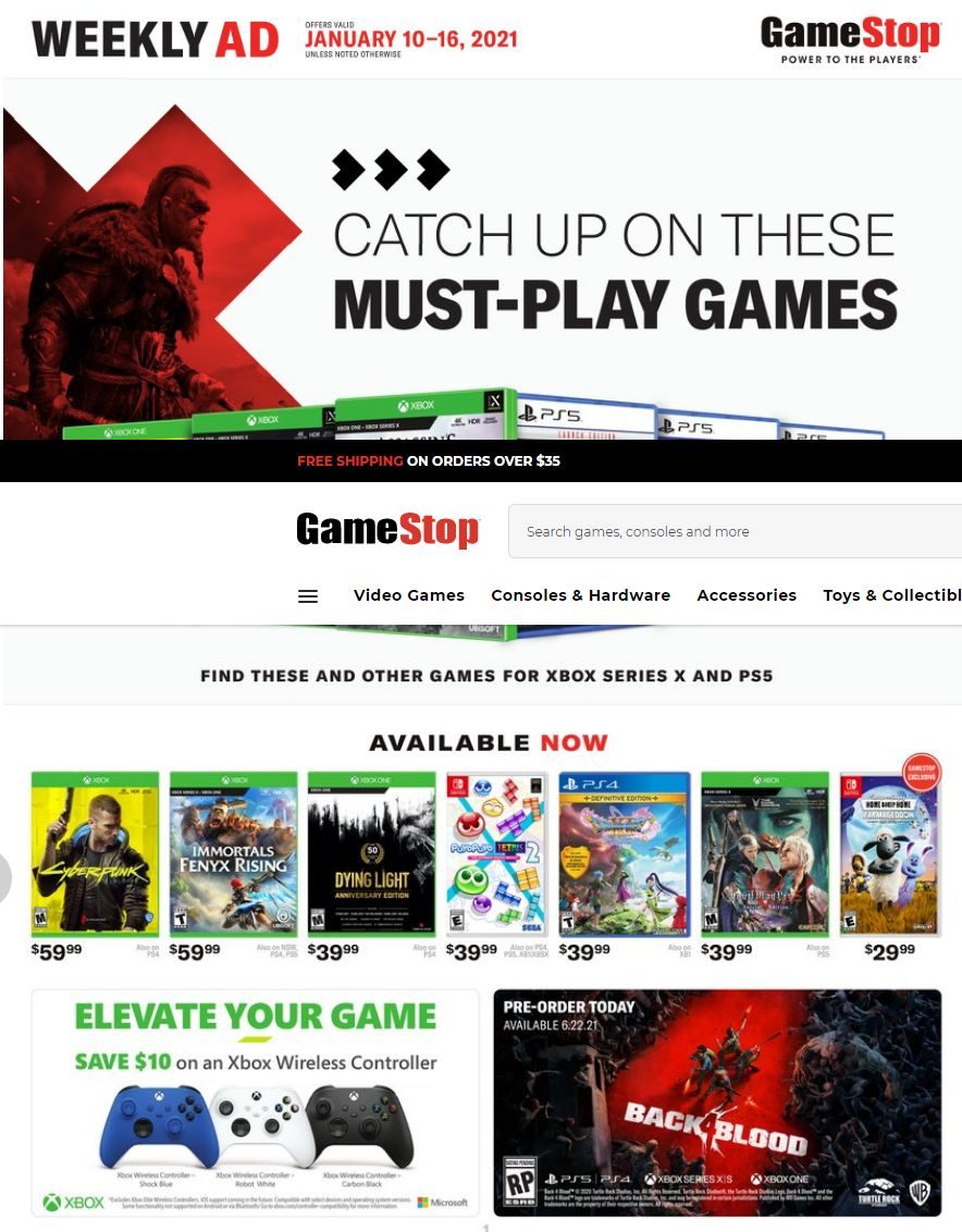 Gamestop Weekly Ad Jan 10 - 16, 2021 | WeeklyAds2