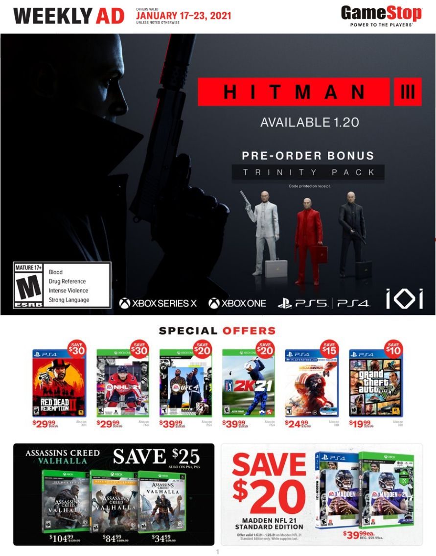Gamestop Weekly Ad Jan 17 - 23, 2021 | WeeklyAds2