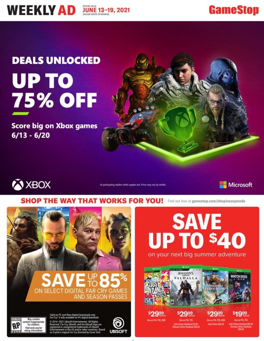 Gamestop Weekly Ad Jun 13 - 19, 2021 | WeeklyAds2