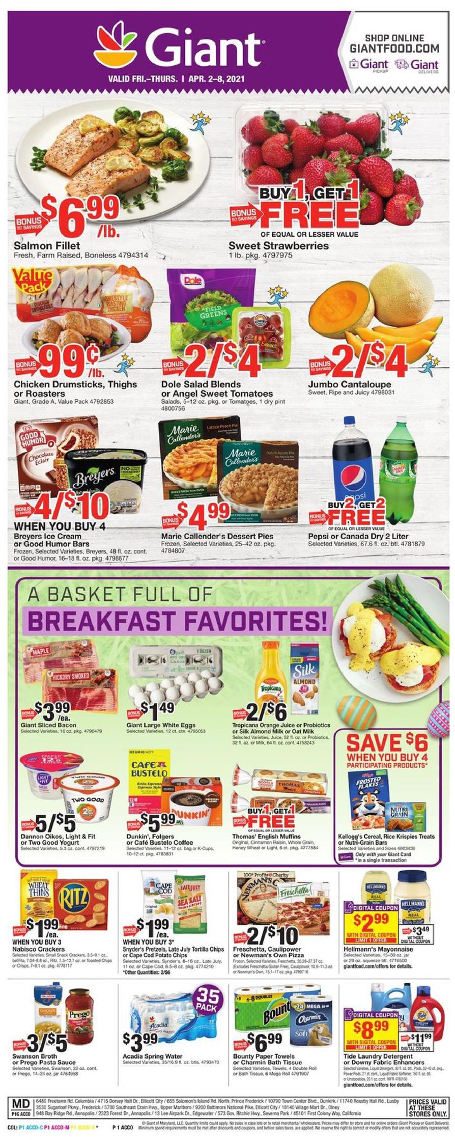 Giant Weekly Ad Apr 2 - 8, 2021 | WeeklyAds2
