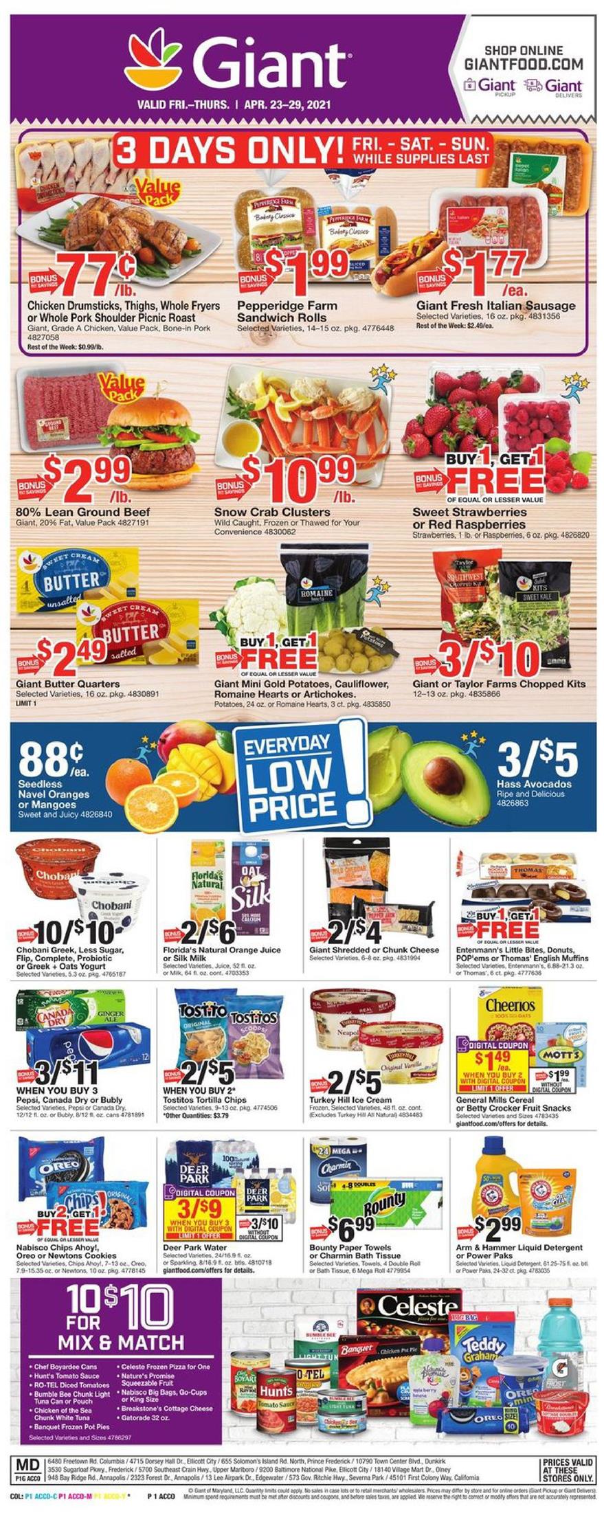 Giant Weekly Ad Apr 23 - 29, 2021 | WeeklyAds2