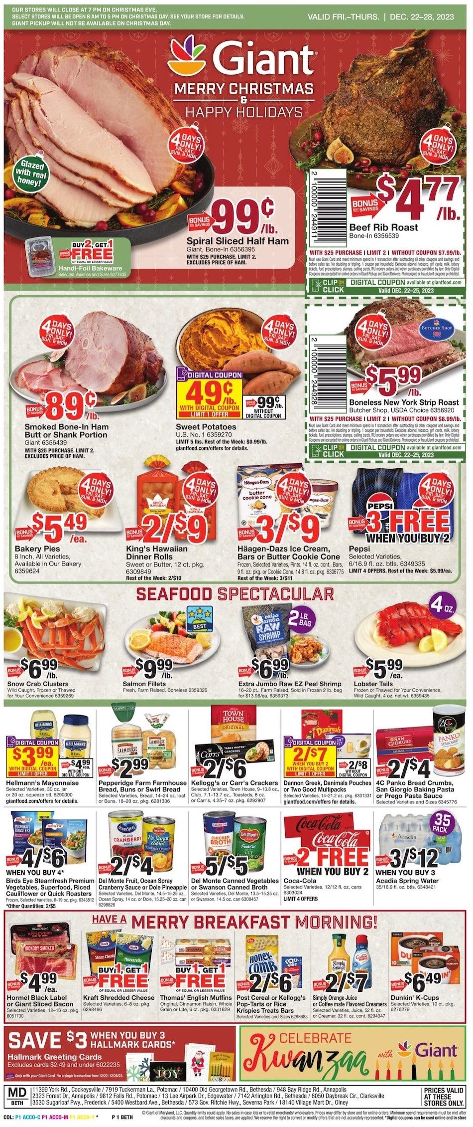Giant Weekly Ad Dec 22 - 28, 2023 | WeeklyAds2