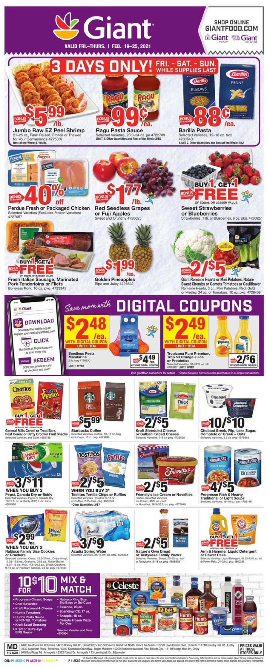 Giant Weekly Ad Feb 19 - 25, 2021 | WeeklyAds2