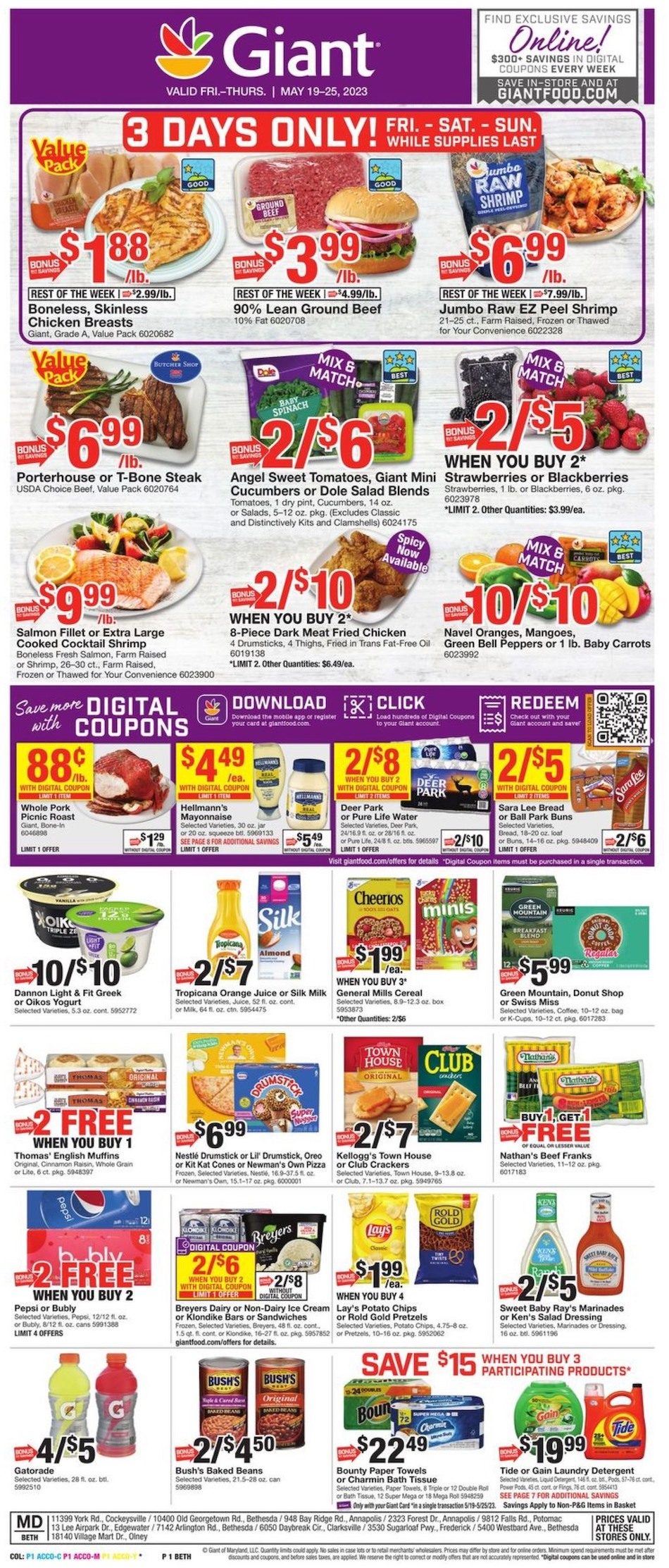 Giant Weekly Ad Sale May 19 - 25, 2023 | WeeklyAds2