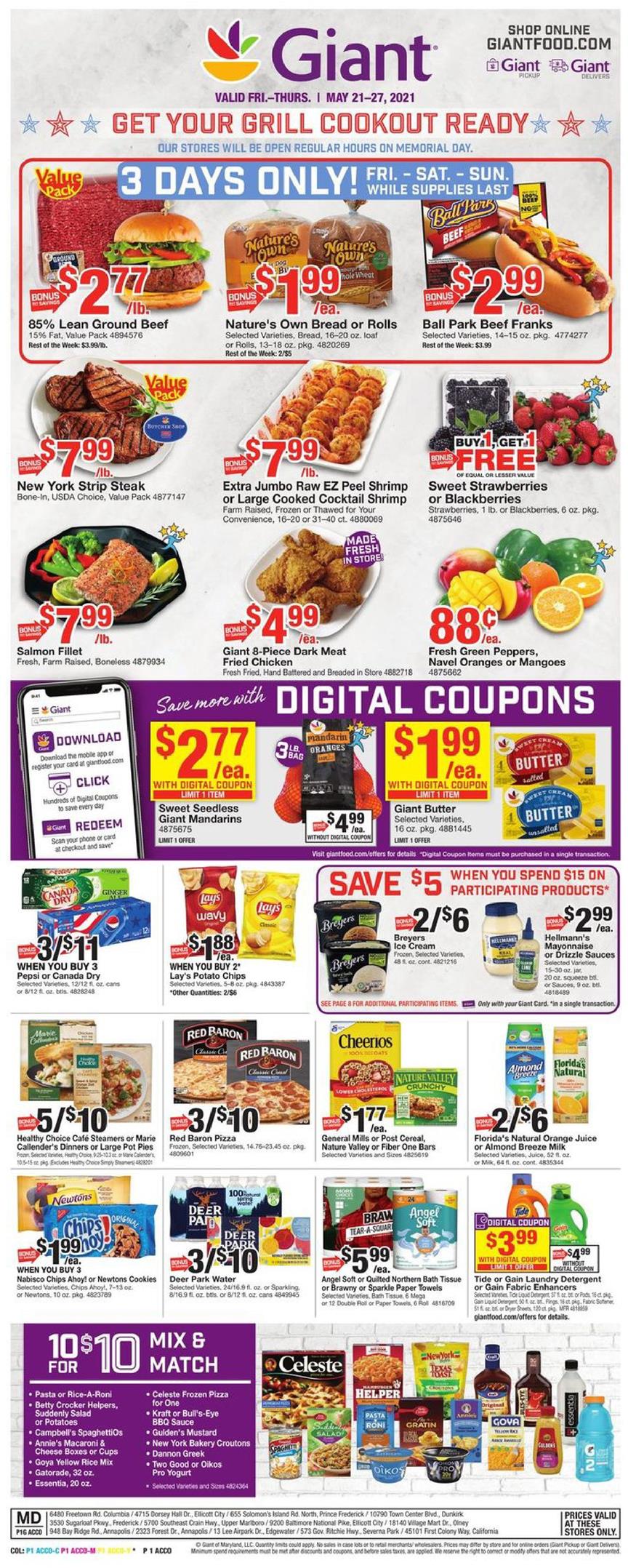 Giant Weekly Ad May 21 - 27, 2021 | WeeklyAds2