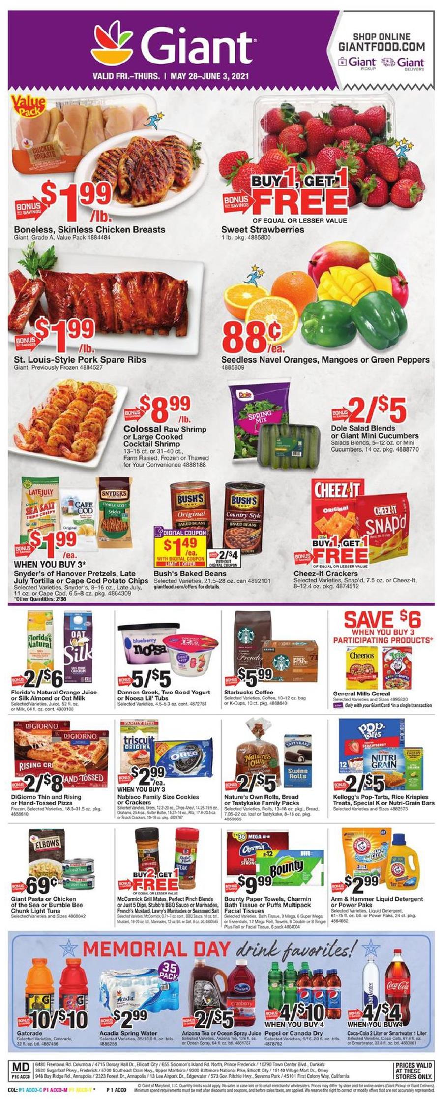 Giant Weekly Ad May 28 - Jun 3, 2021 | WeeklyAds2