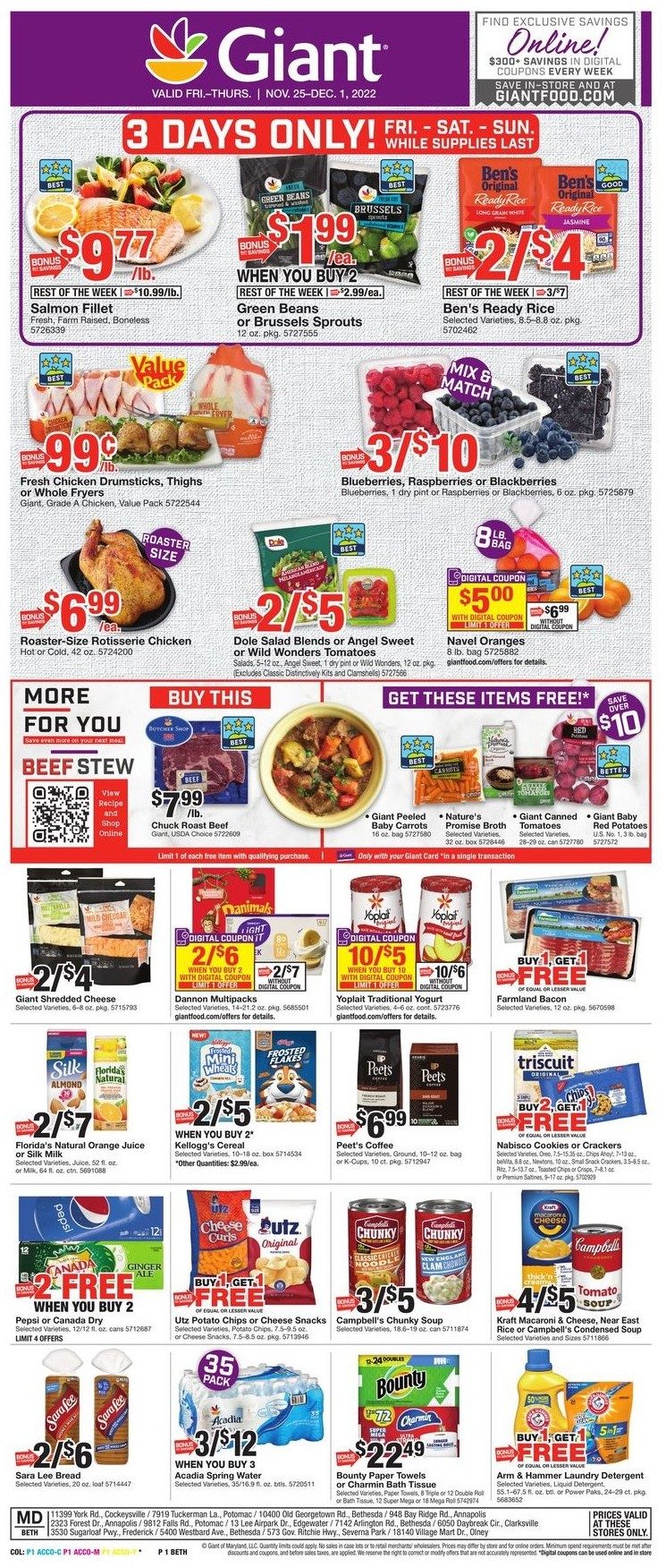 Giant Weekly Ad Nov 25 - Dec 1, 2022 | WeeklyAds2