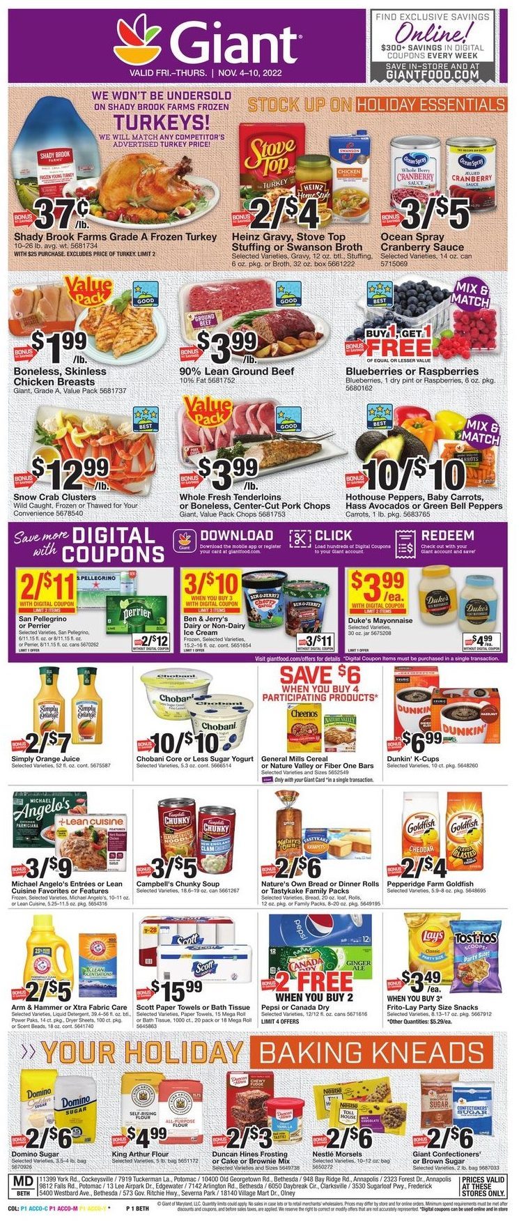 Giant Weekly Ad Nov 4 - 10, 2022 | WeeklyAds2