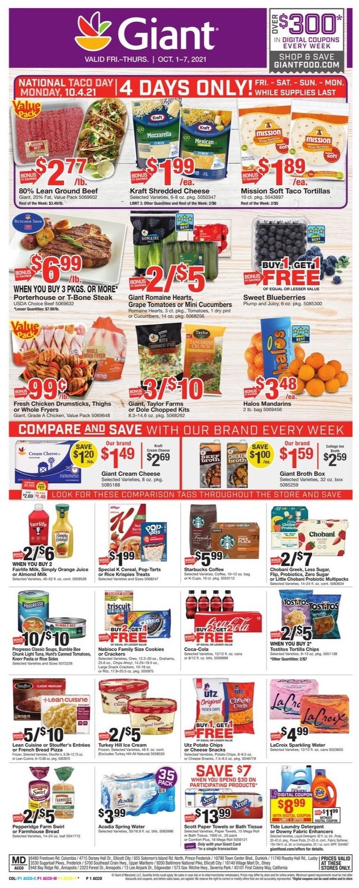 Giant Weekly Ad Oct 1 - 7, 2021 | WeeklyAds2