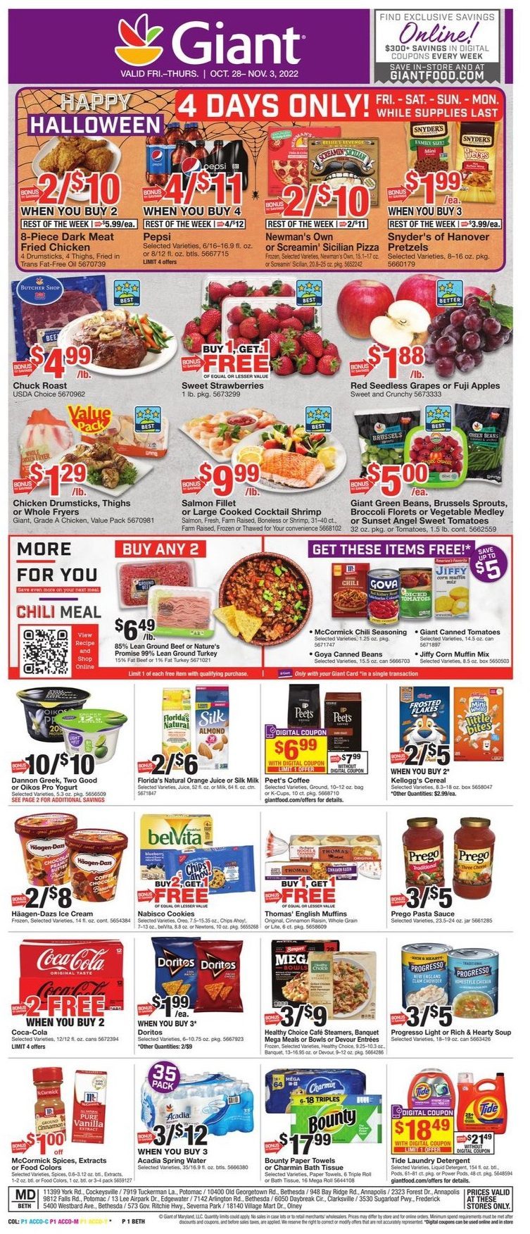Giant Weekly Ad Oct 28 - Nov 3, 2022 | WeeklyAds2