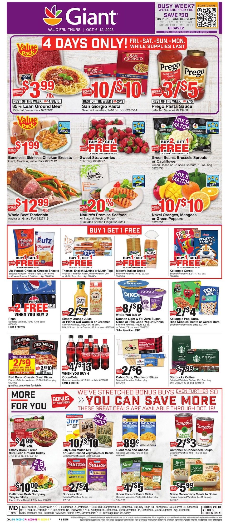 Giant Weekly Ad Oct 6 - 12, 2023 | WeeklyAds2