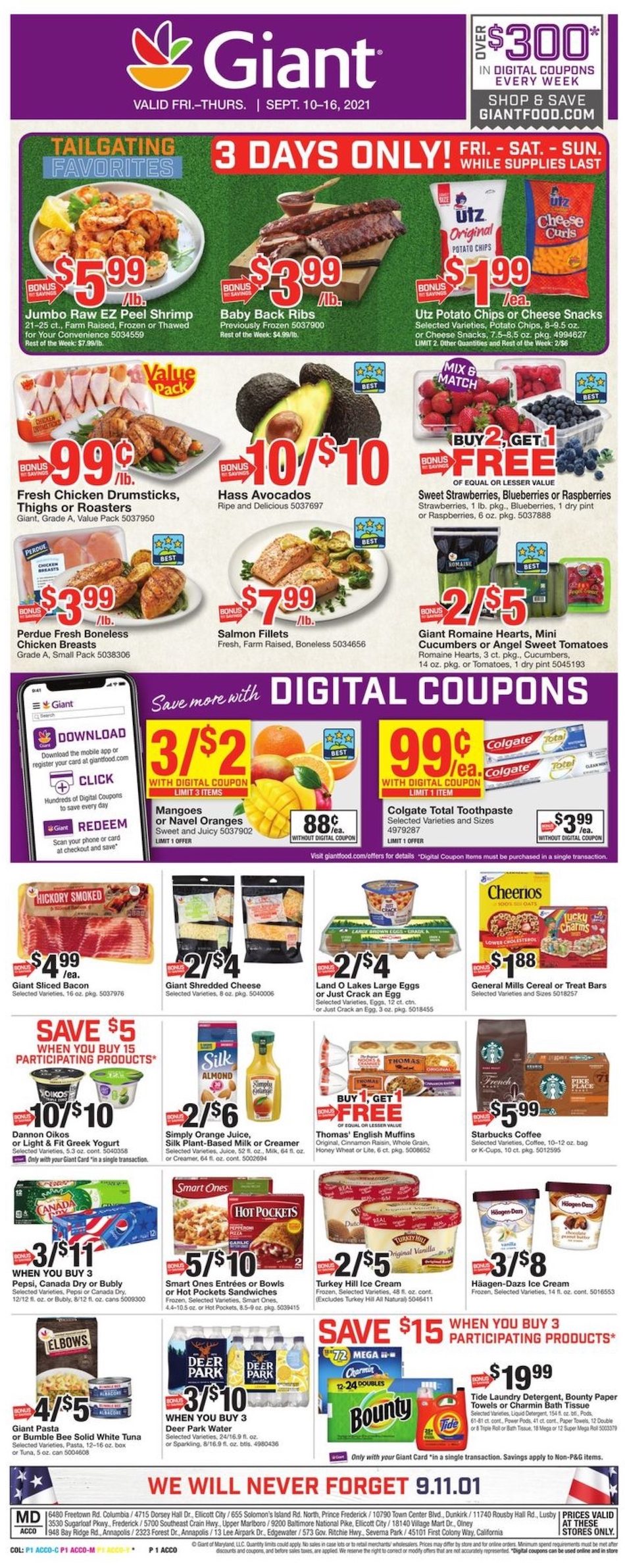 Giant Weekly Ad Sep 10 - 16, 2021 | WeeklyAds2