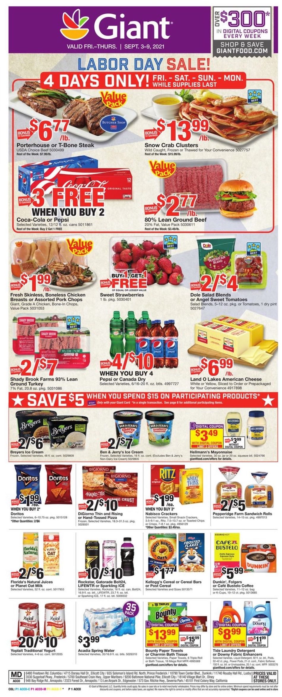 Giant Weekly Ad Sep 3 - 9, 2021 | WeeklyAds2