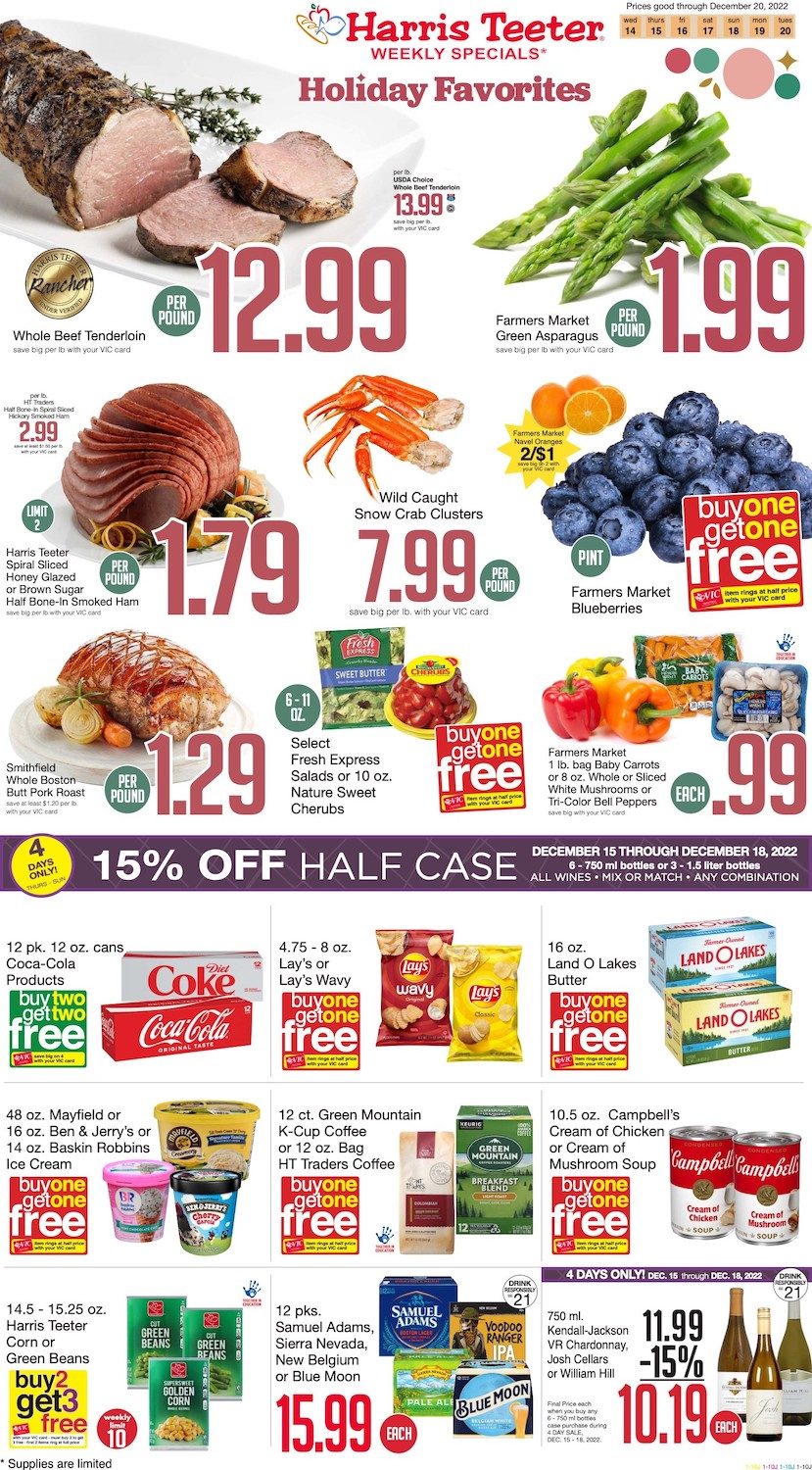 Harris Teeter Weekly Ad Holiday Dec 14 - 20, 2022 | WeeklyAds2