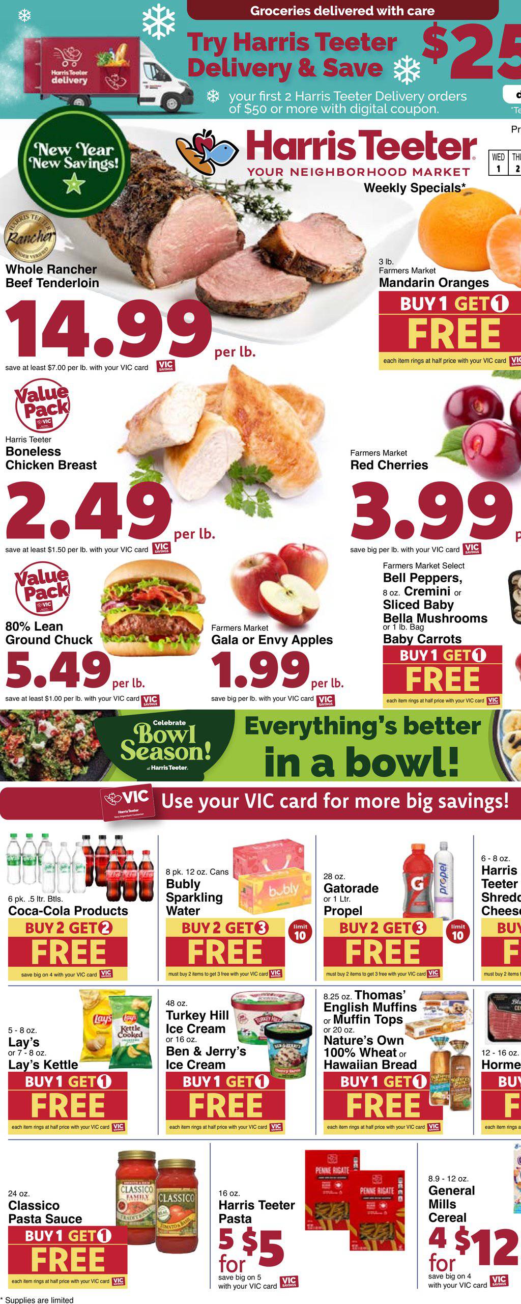 Harris Teeter Weekly Ad January 1 - 7, 2025 | WeeklyAds2