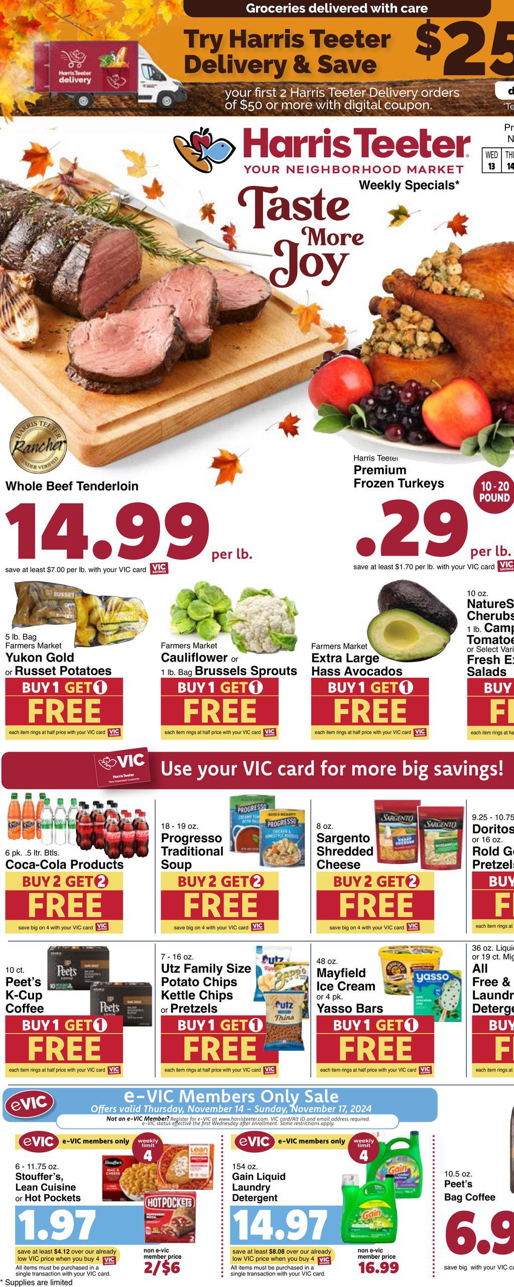 Harris Teeter Weekly Ad November 13 - 19, 2024 | WeeklyAds2