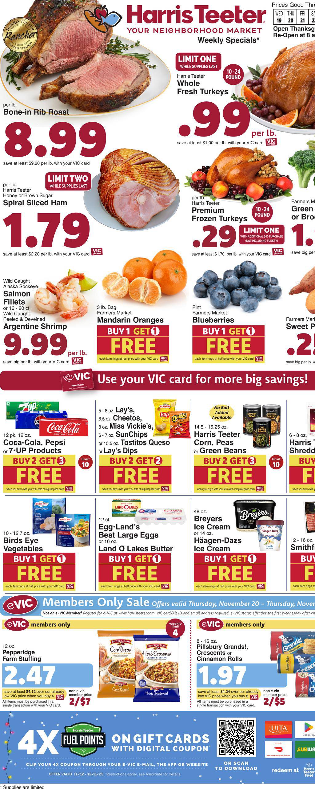 Harris Teeter Weekly Ad November 19 - 27, 2025 | WeeklyAds2