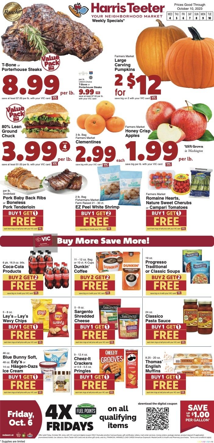 Harris Teeter Weekly Ad Oct 4 - 10, 2023 | WeeklyAds2
