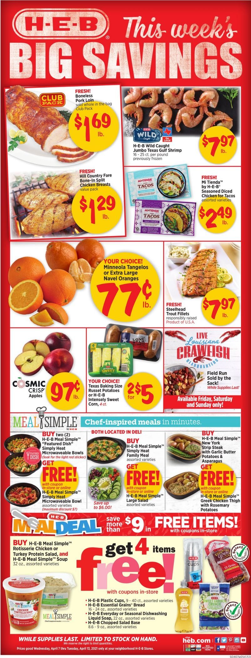 HEB Weekly Ad Apr 7 - 13, 2021 | WeeklyAds2