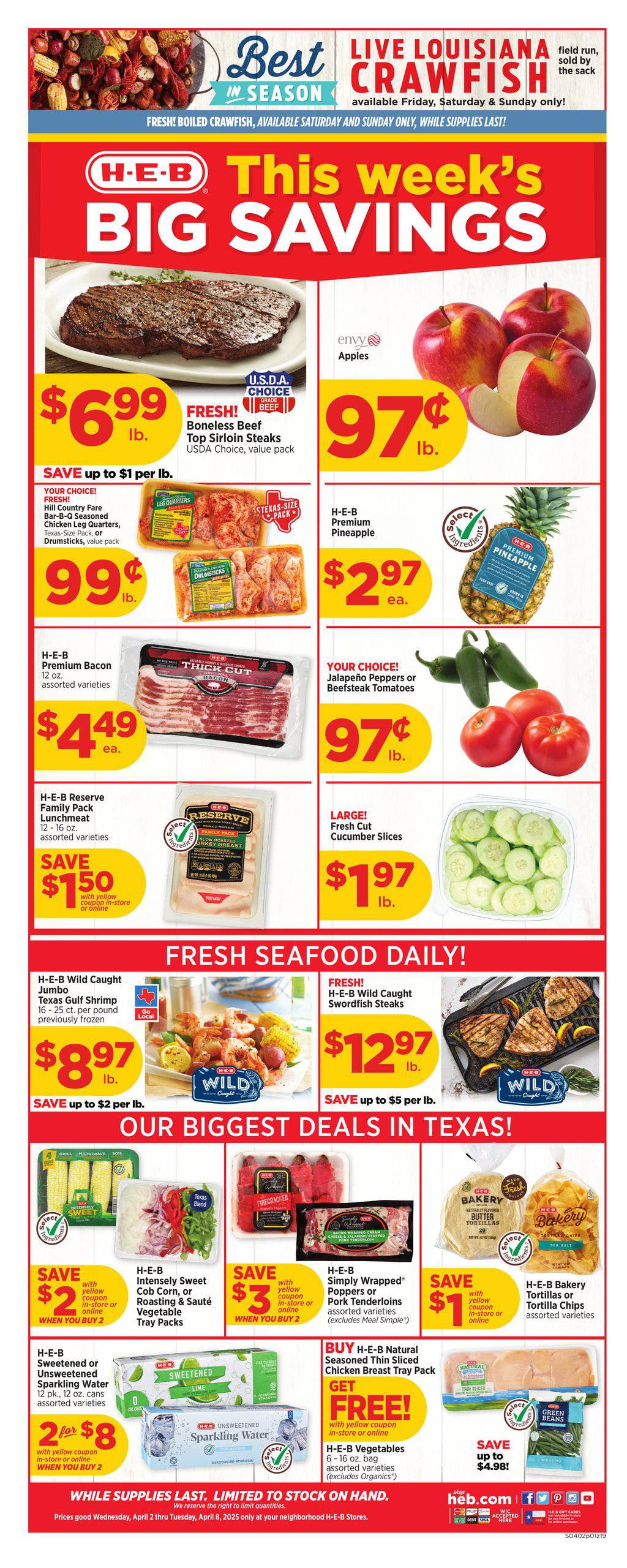 HEB Weekly Ad April 2 - 8, 2025 | WeeklyAds2