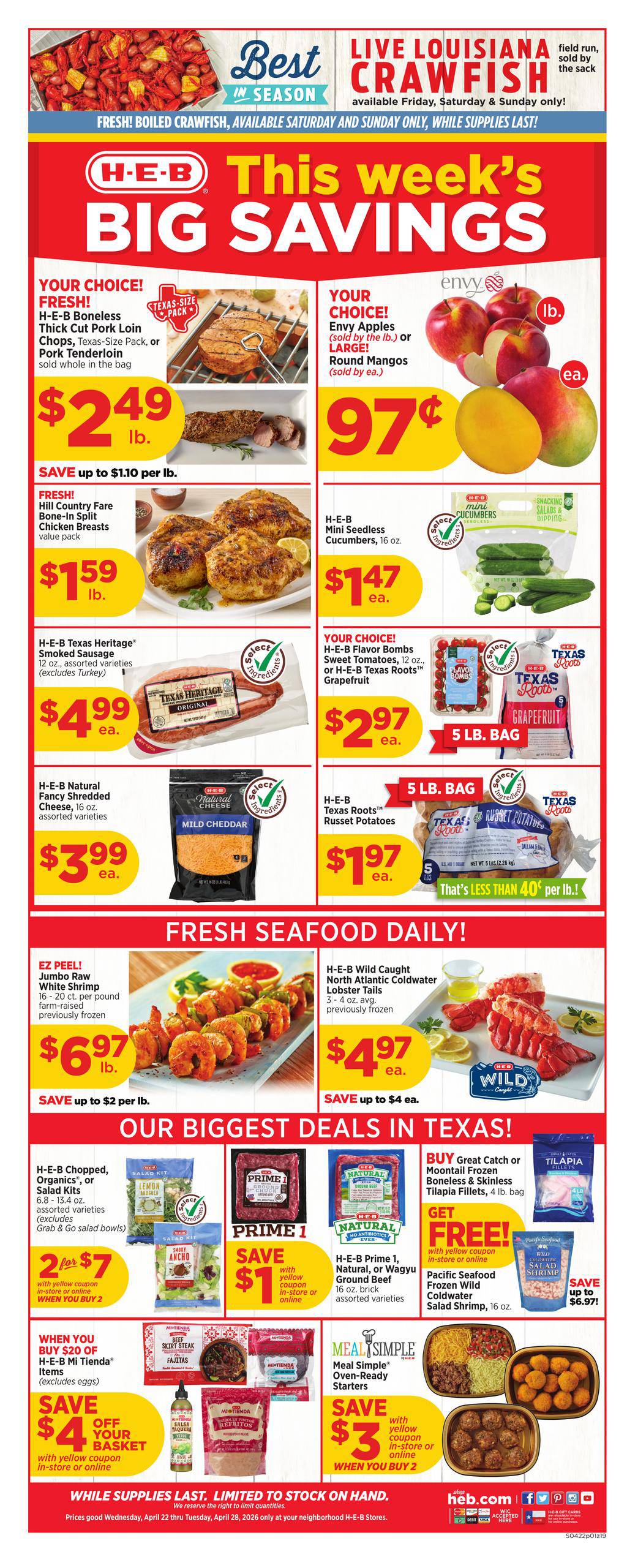 HEB Weekly Ad April 22 - 28, 2026 | WeeklyAds2