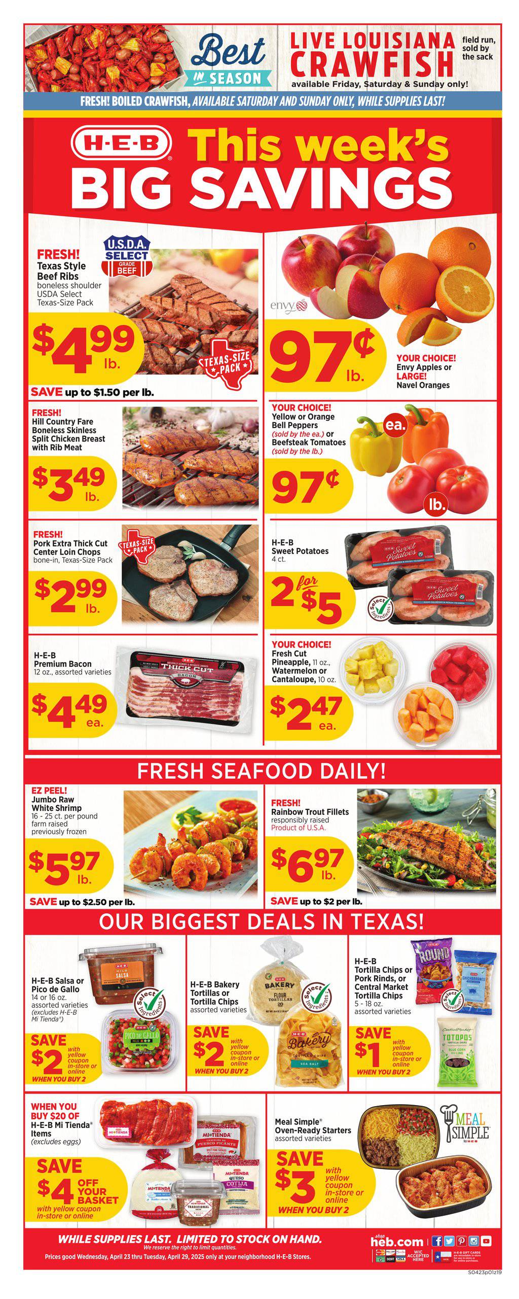 HEB Weekly Ad April 23 - 29, 2025 | WeeklyAds2