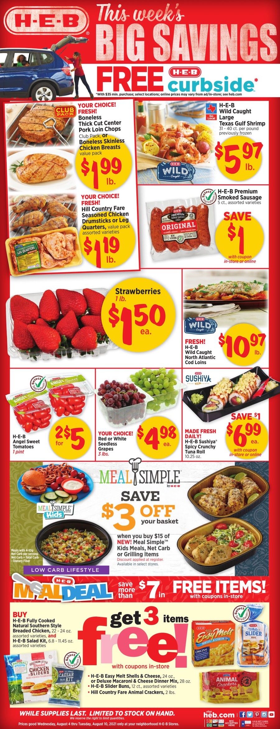 HEB Weekly Ad Aug 4 - 10, 2021 | WeeklyAds2